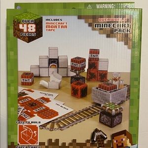 Minecraft | Toys | Minecraft Papercraft Overworld Minecart Pack | Poshmark